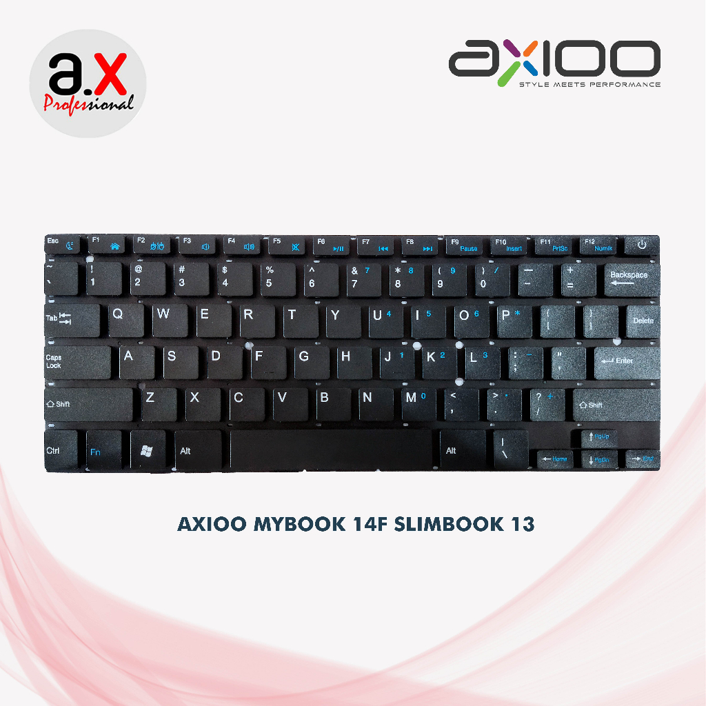 Jual KEYBOARD AXIOO MYBOOK 14F SLIMBOOK 13 - Black | Shopee Indonesia