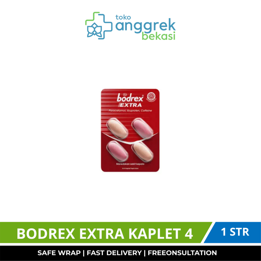 Jual BODREX EXTRA STRIP ISI 4 TAB/PUSING/DEMAM | Shopee Indonesia