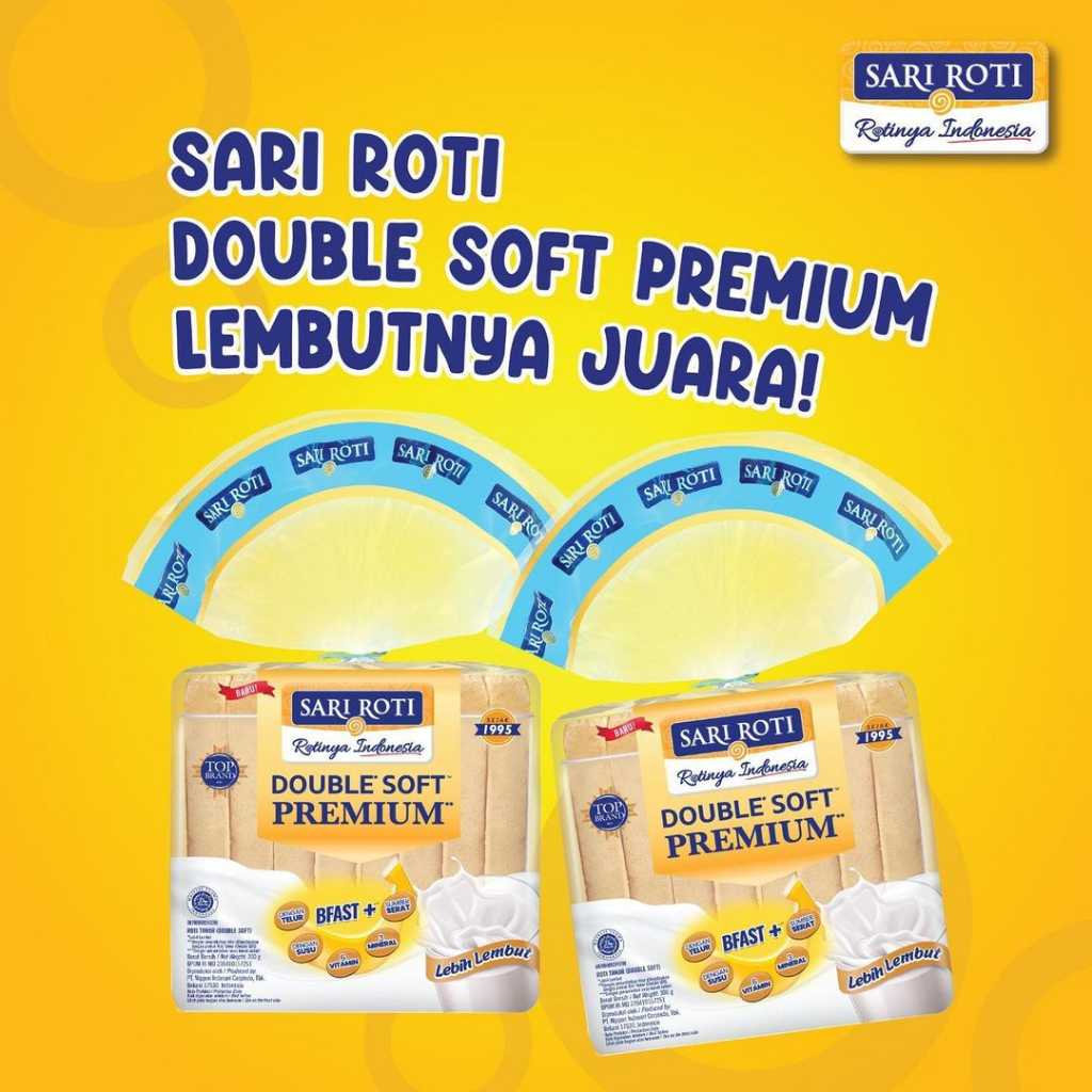 Jual Sari Roti Tawar Spesial Jumbo Kupas Gandum Double Soft Milkysoft ...