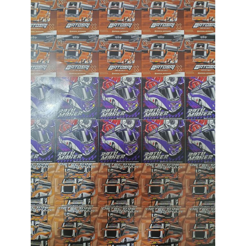 Jual stiker bus sjm trans asli isi 52 pcs | Shopee Indonesia