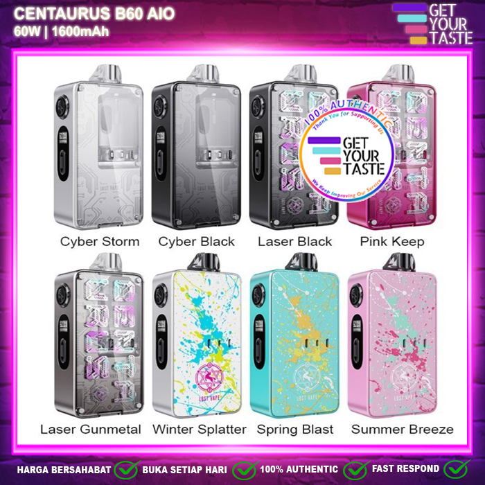 Jual Centaurus B60 AIO Kit 60W 1600mAh Authentic by Lost Vape | Shopee ...