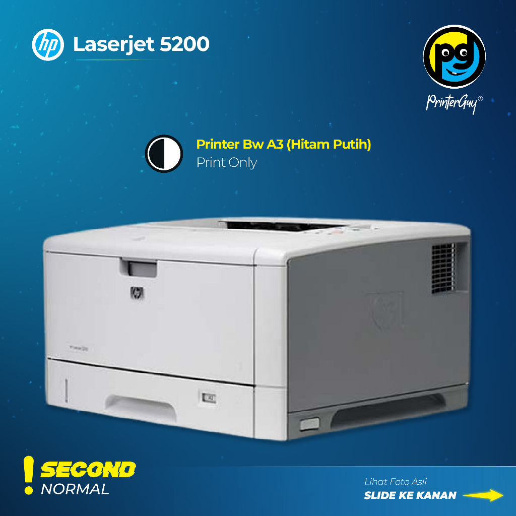 Jual Printer A3 Mono HP LaserJet 5200N - Cetak Master Kalkir | Shopee ...