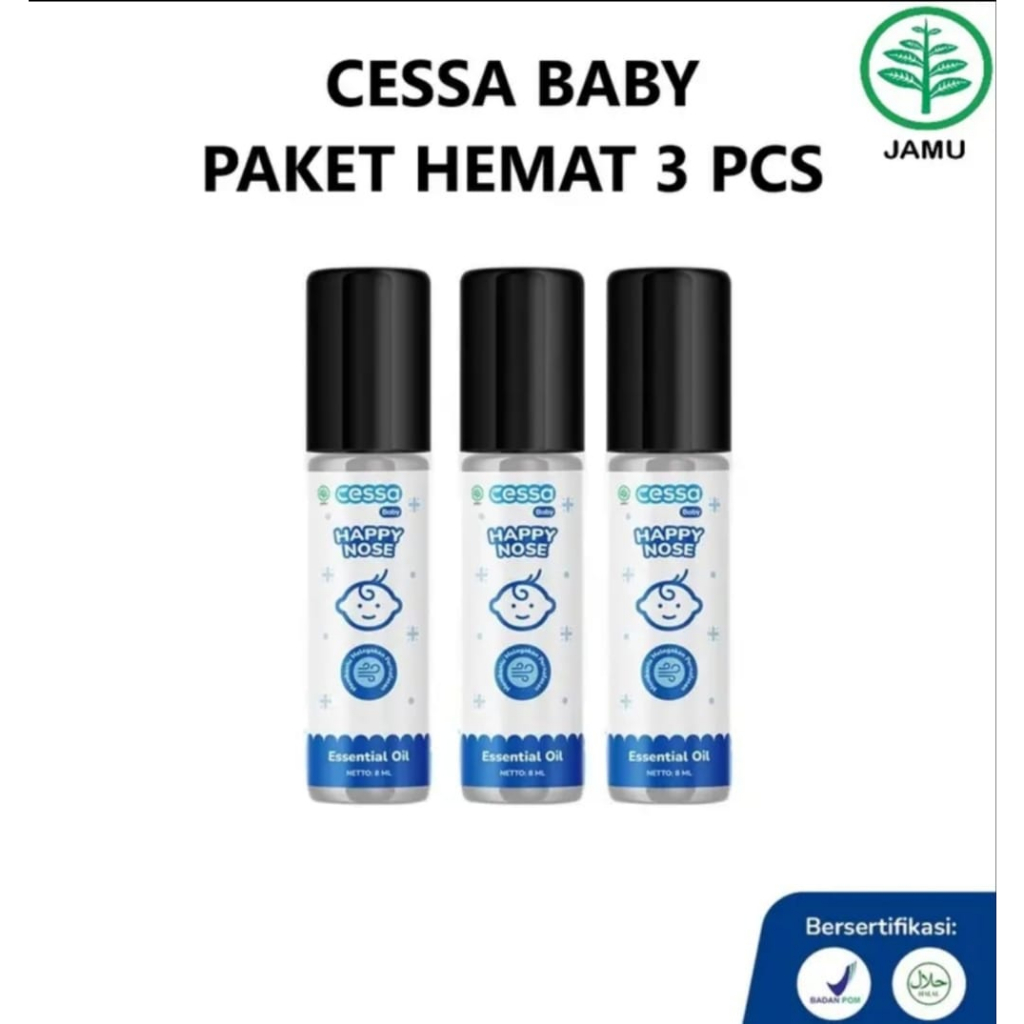 Jual Cessa Essential oil Paket Hemat 3 Warna Happy nose fedrop itch ...