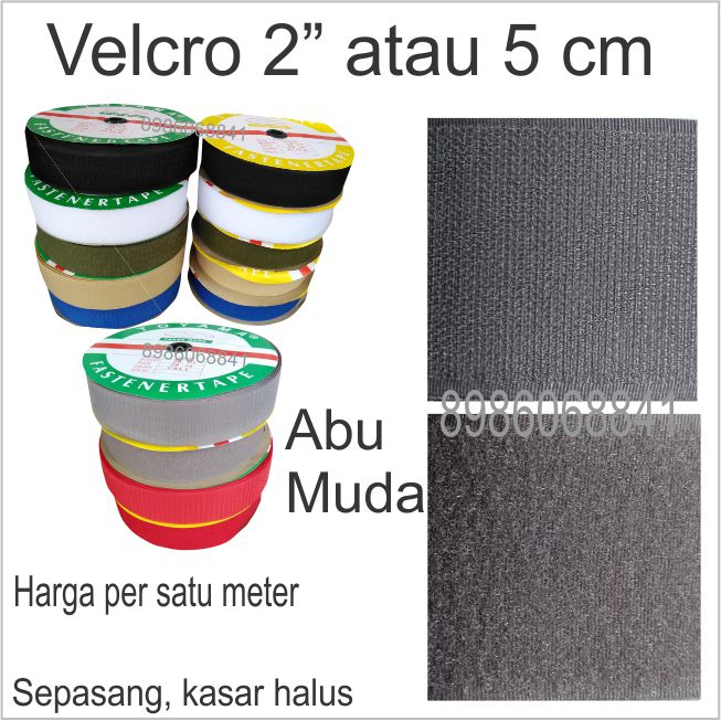 Jual Perekat Velcro Magic Tape Kretekan 2" atau 5cm permeter | Shopee ...