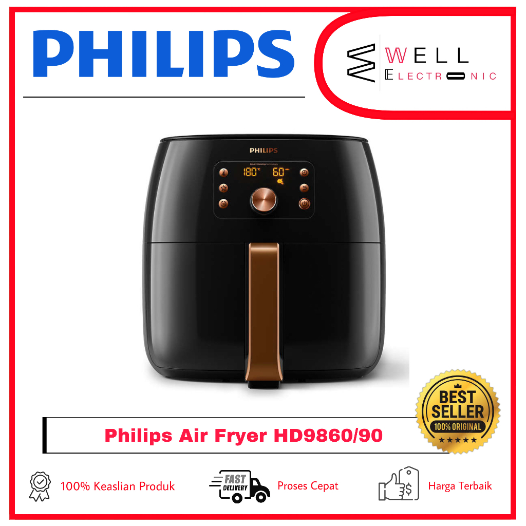 Jual PHILIPS PREMIUM AIR FRYER SPECTRE XXL JUMBO HD9860/90 HD 9860 ...