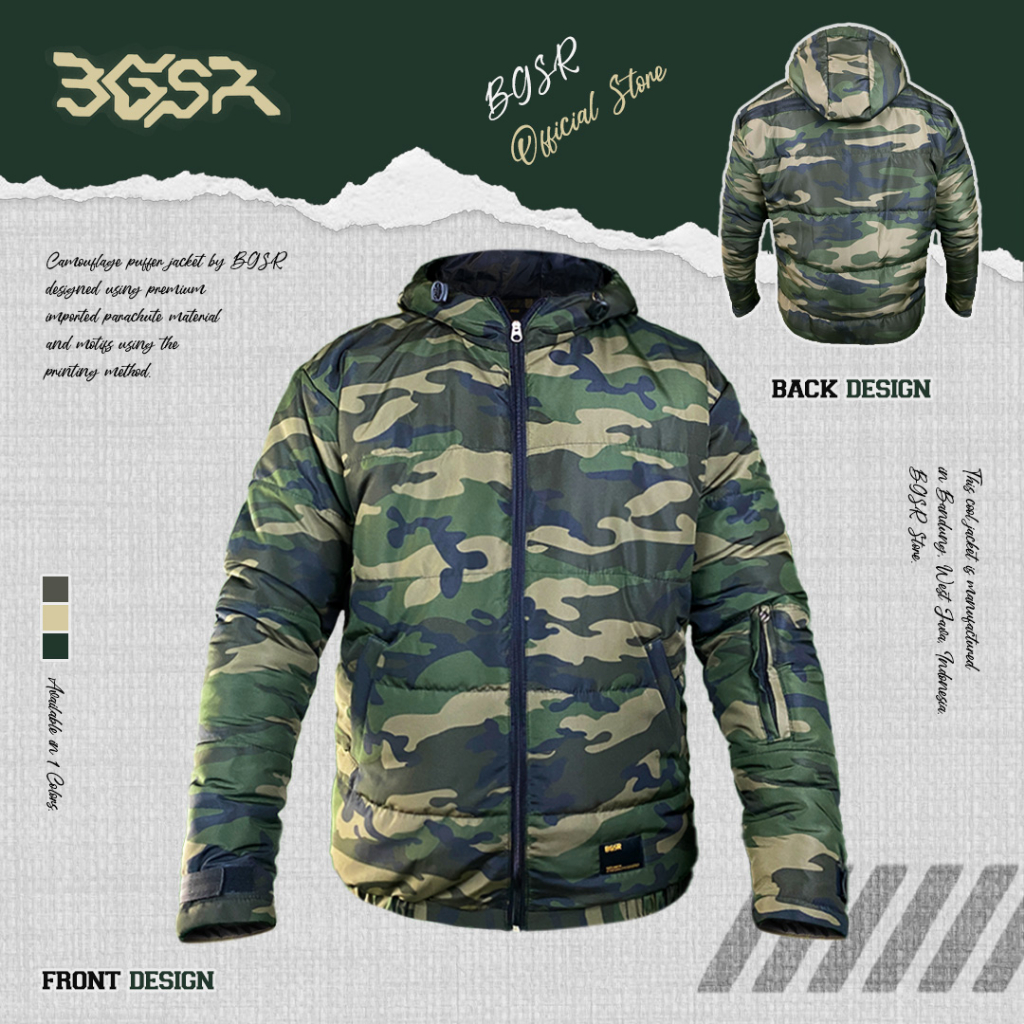 Jual Jaket Pria Puffer Down Jacket Loreng BGSR Windbreaker Touring Sunmori Motor | Shopee Indonesia