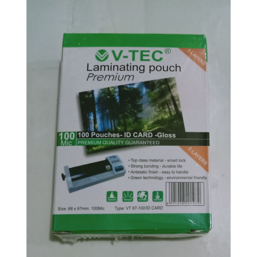Jual Plastik Laminating V-TEC ID Card KTP 100 Micron | Shopee Indonesia
