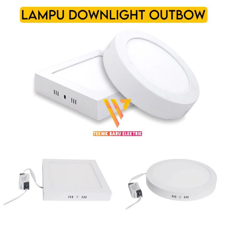 Jual LAMPU DOWNLIGHT OUTBOW LED 6W 12W 18W 24W TEMPEL MODEL TIMBUL HIAS ...