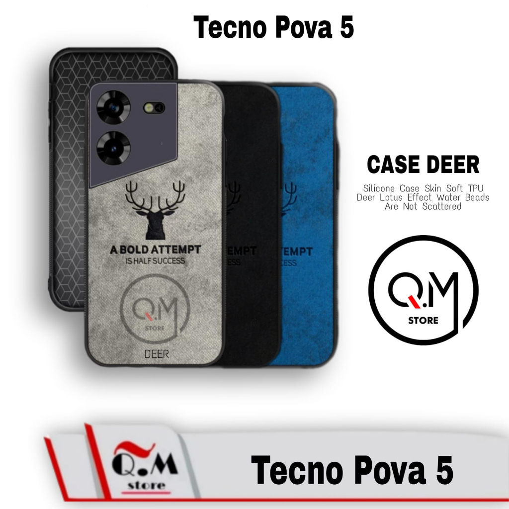 Jual Case Tecno Pova 5 / Pova 5 Pro Softcase Deer Pelindung Back Cover ...