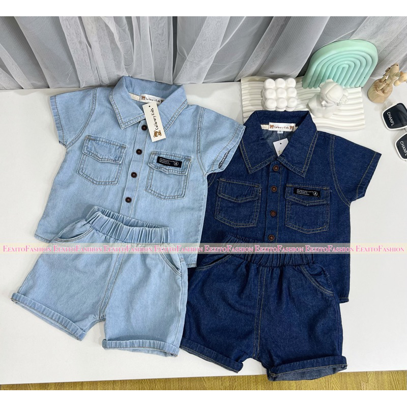Jual [ Eexito ] Setelan kemeja Jeans THE BESTUNIVERSE Anak laki-laki ...