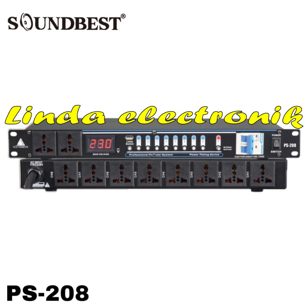 Jual power sequencer soundbest ps208 / ps208 8 channel original | Shopee Indonesia