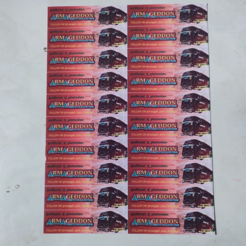 Jual stiker gambar bus basuri sticker panjang kids panda | Shopee Indonesia