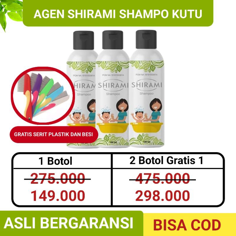 Jual SHIRAMI SHAMPO ANTI KUTU Anak dan Dewasa Asli Original | Shopee ...