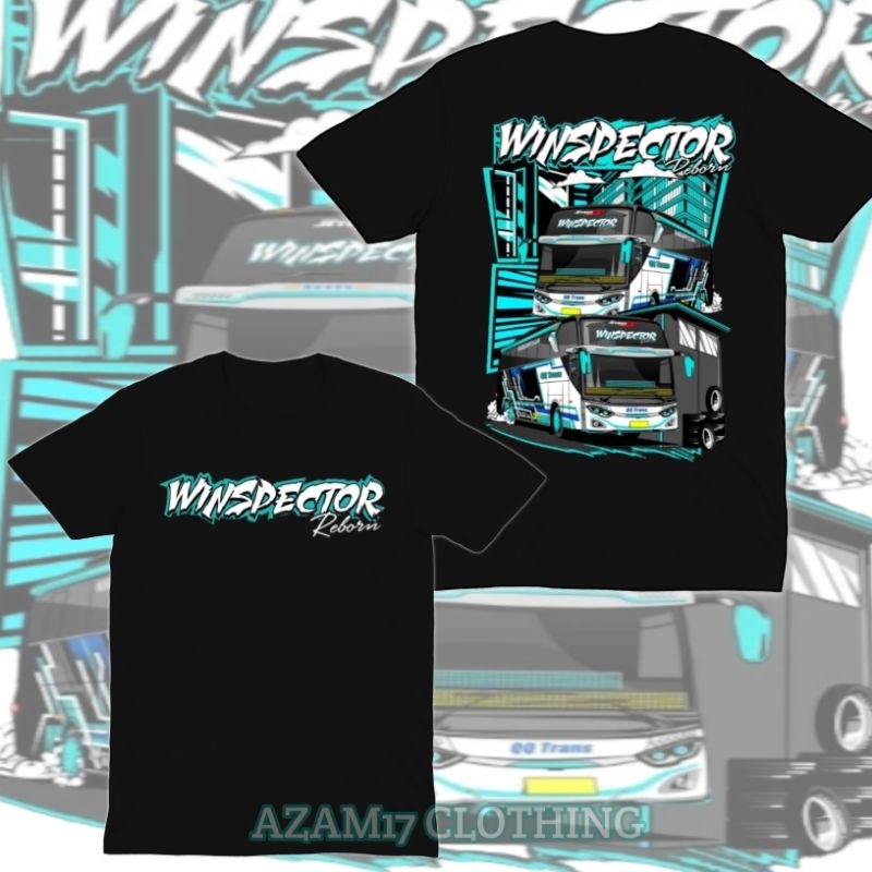 Jual (FREE NAMA) KAOS TSHIRT ANAK BIS WINSPECTOR BAJU BIS MANIA BUS TELOLET COTTON COMBED ...