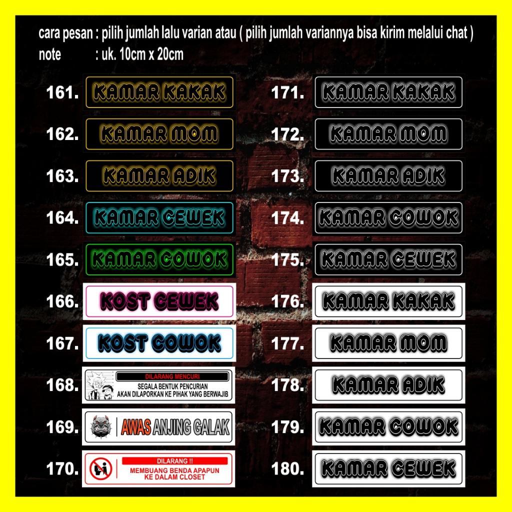 Jual Signage Stiker Tebal Stiker Rambu Stiker Himbauan Stiker Perhatian ...