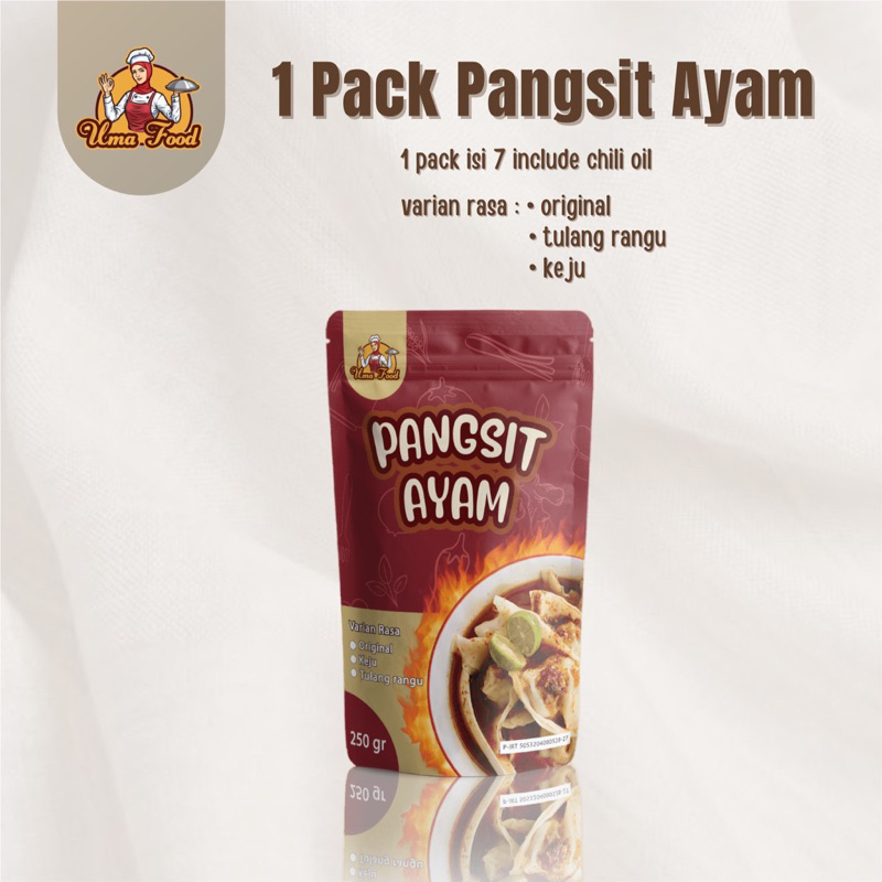 Jual 1 PACK PANGSIT AYAM KUAH CHILI OIL / PANGSIT AYAM KEJU / PANGSIT ...