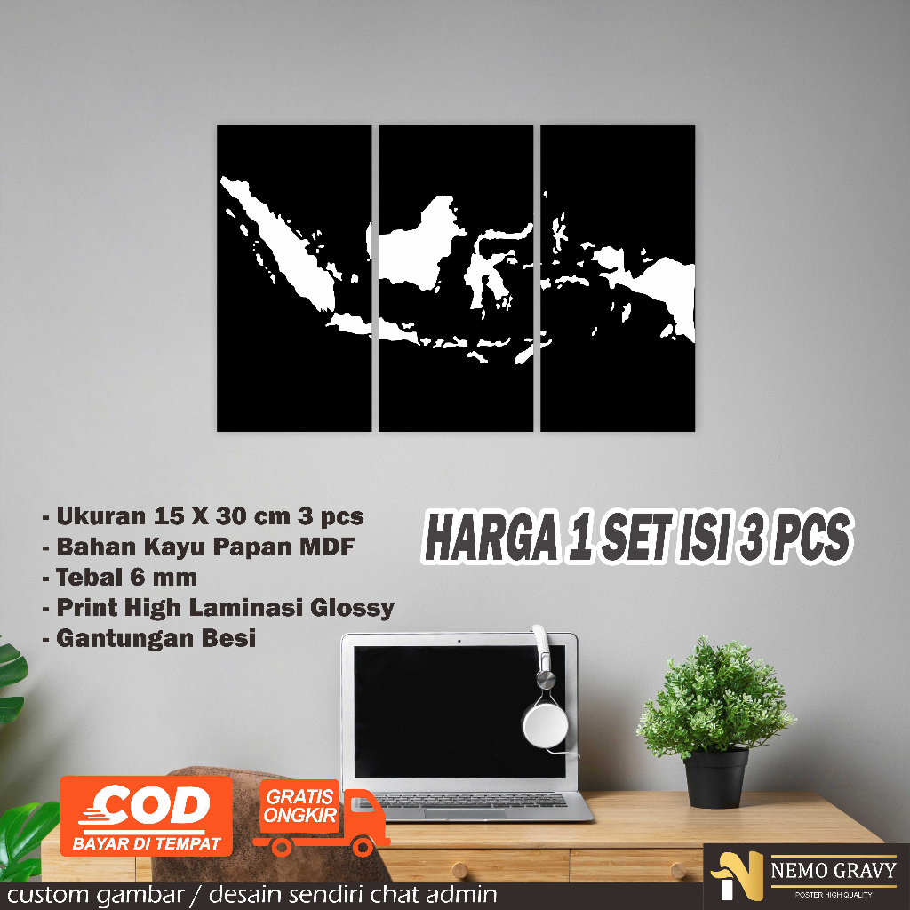 Jual POSTER DINDING TEMA PETA INDONESIA & DUNIA | HIASAN DINDING ...