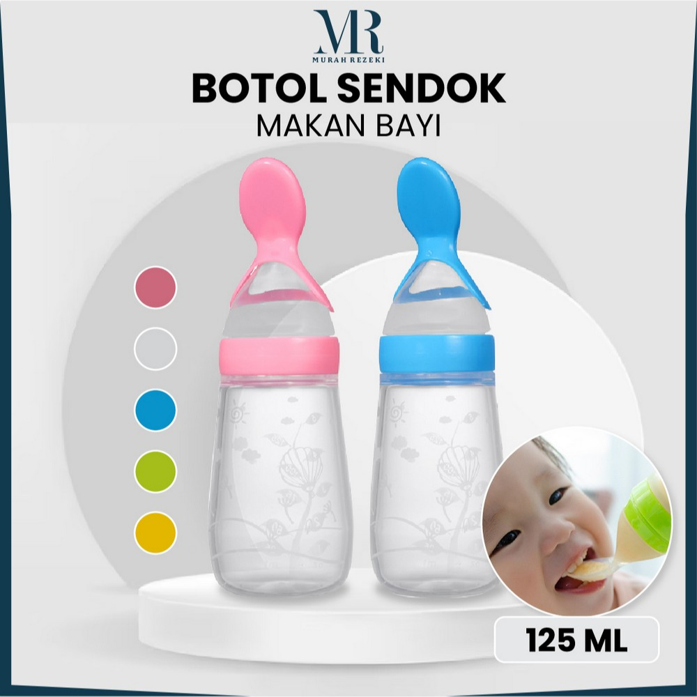 Jual Botol Sendok Makan Bayi Praktis Baby Spoon Feeder Food Grade / Botol Susu Dot Sendok Bubur ...