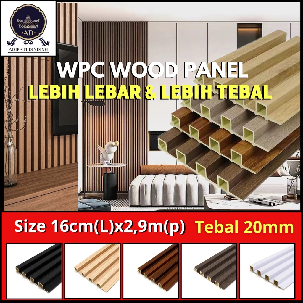 Jual Adipati Home Decoration - WOOD PANEL 3D | WALL PANEL WPC TEBAL ...