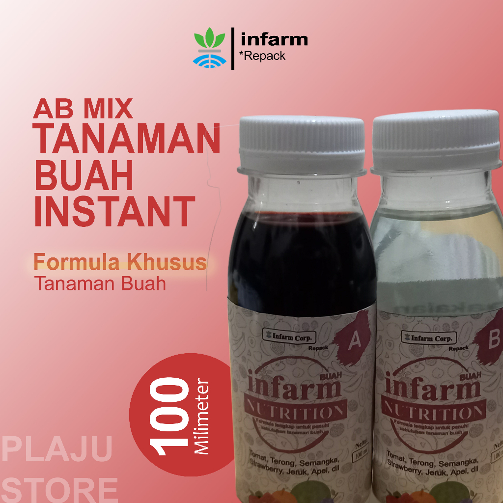 Jual INFARM - Nutrisi Ab Mix Tanaman Buah Instant 100 mL (repack ...