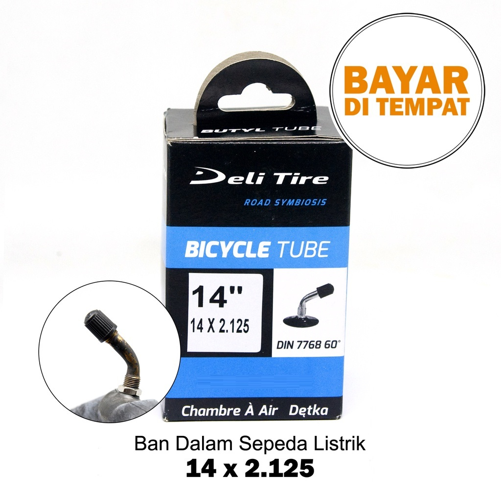 Jual Ban Dalam Sepeda Listrik Selis 14 X 2.125 Pentil Bengkok Deli Tire | Shopee Indonesia