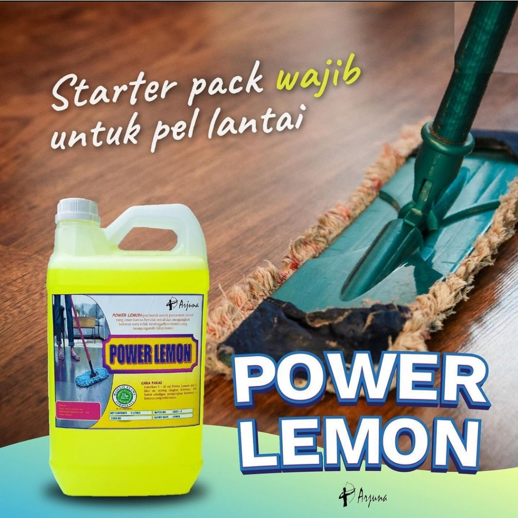 Jual POWER LEMON 5 LITER PEMBERSIH LANTAI | Shopee Indonesia