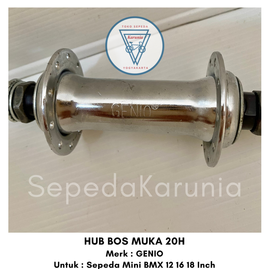 Jual Bos Hub Muka 20H Sepeda BMX Mini 12 16 20 Inch Merk GENIO | Shopee ...