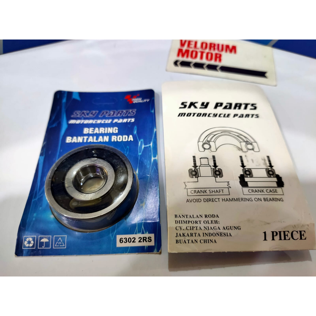 Jual (10 PC ) BEARING 6302 2RS LAKER LAHAR RODA BELAKANG MOTOR CB GL ...