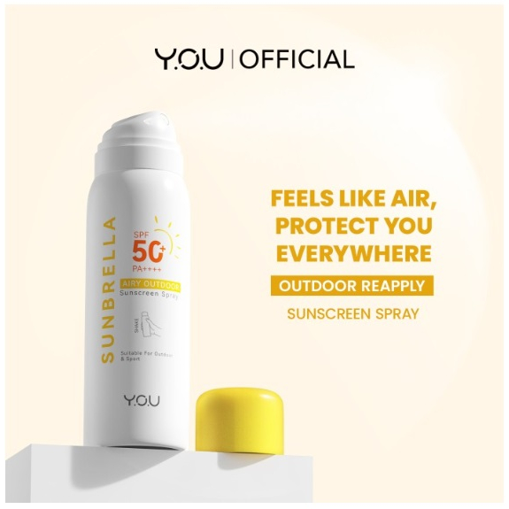Jual YOU ( Y.O.U ) NEW Sunbrella Airy Outdoor Sunscreen Spray SPF50+ PA ...