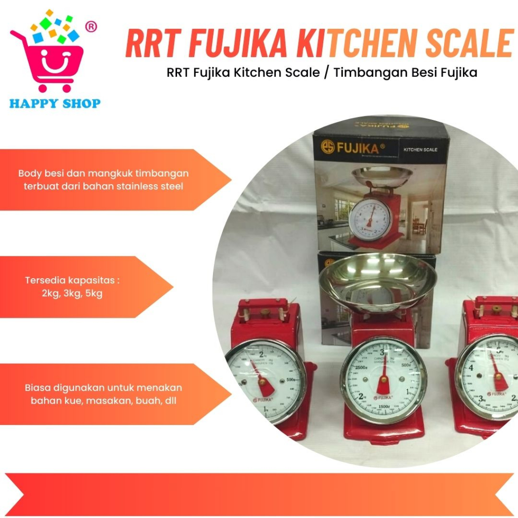 Jual RT Fujika Kitchen Scale / Timbangan Besi Fujika Manual | Shopee ...