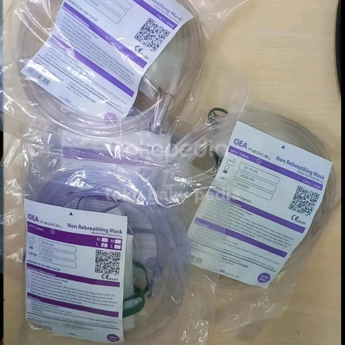 Jual Masker Oksigen Non Rebreathing Dewasa Anak - Oxygen Mask NRM ...
