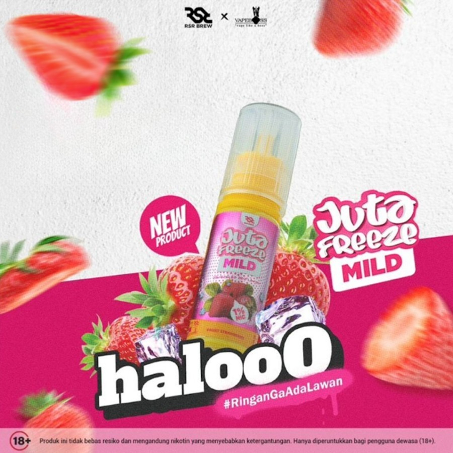 Jual Juta Freeze Mild Sweet Strawberry 15ML 10MG 50/50 Cukai 2023 by ...