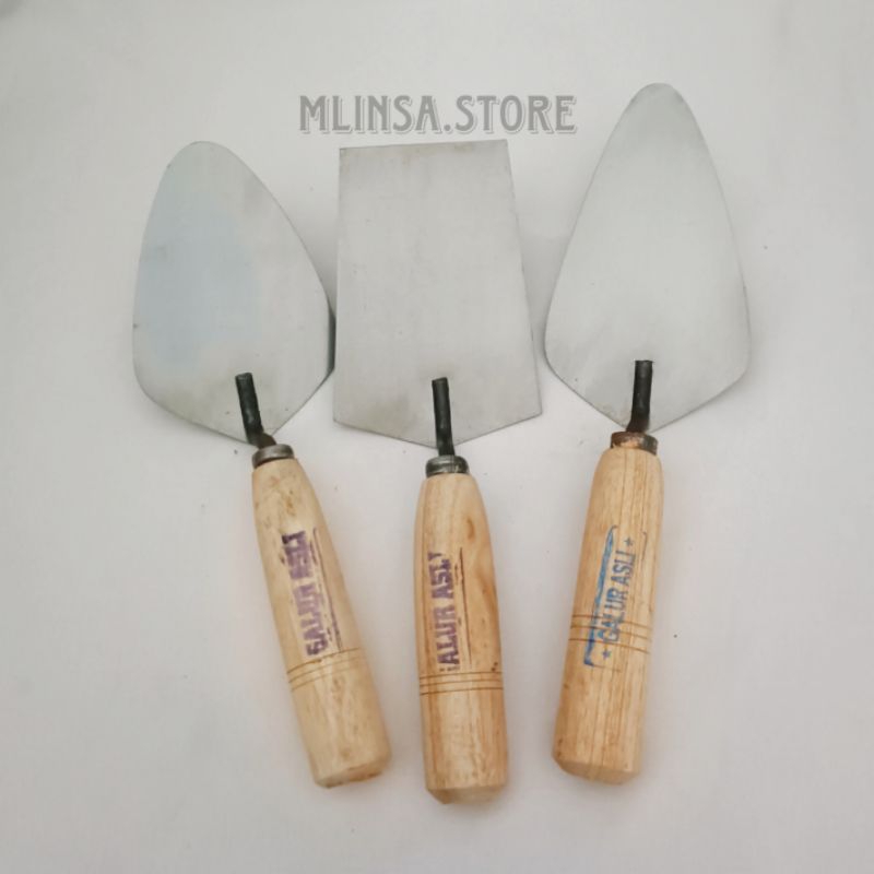 Jual Paket Murah 3 Pcs Sendok Semen Galur Cetok Semen Tukang Bangunan ...