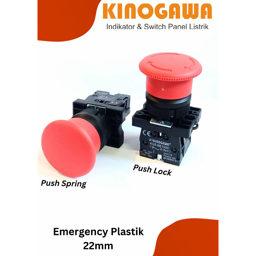 Jual Emergency Push Button Plastik 22mm XB2 | Shopee Indonesia