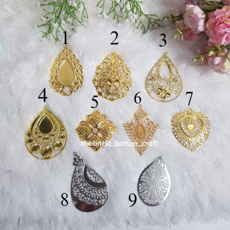 Jual PLAT ORNAMEN BESI UKIR LEMPENGAN HIAS SESERAHAN MAHAR L19 OVAL ...