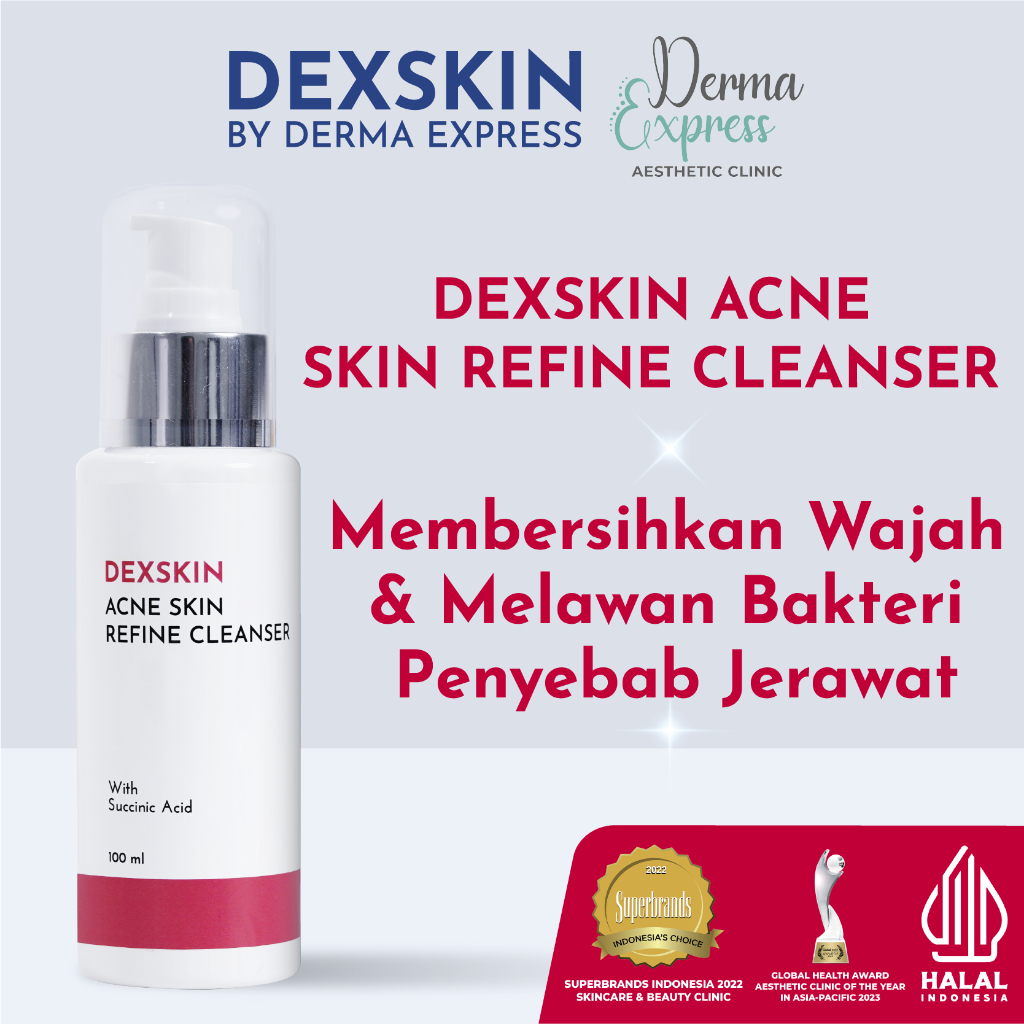 Jual DEXSKIN by Derma Express Acne Skin Refine Cleanser | Shopee Indonesia