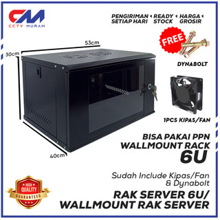 Jual Wallmount Rack Server 6U/Rak Server Ukuran 6U Single Glass Door ...
