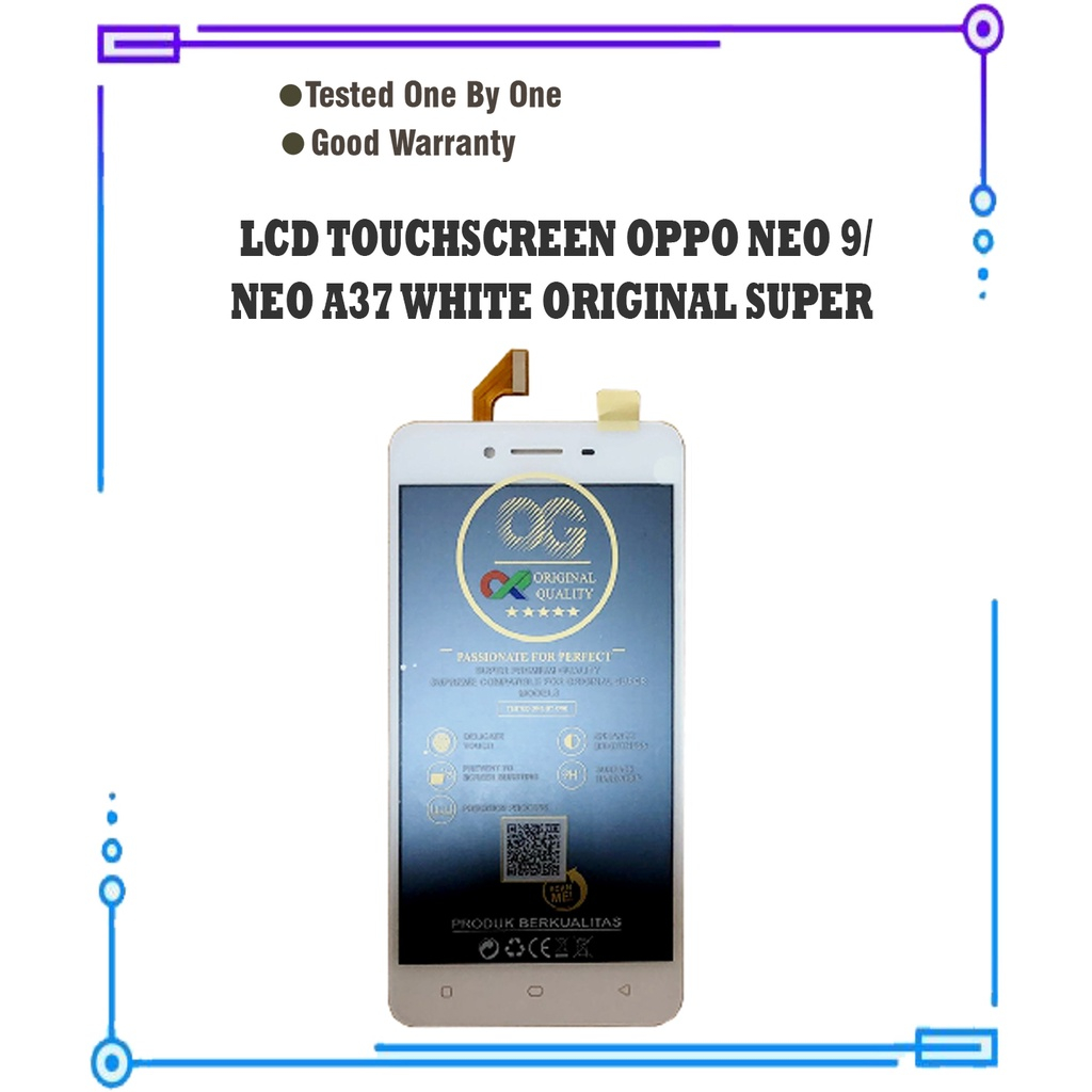 Jual LCD TOUCHSCREEN OPPO NEO 9 - NEO A37 - WHITE OG SUPER - LCDTS OPP ...