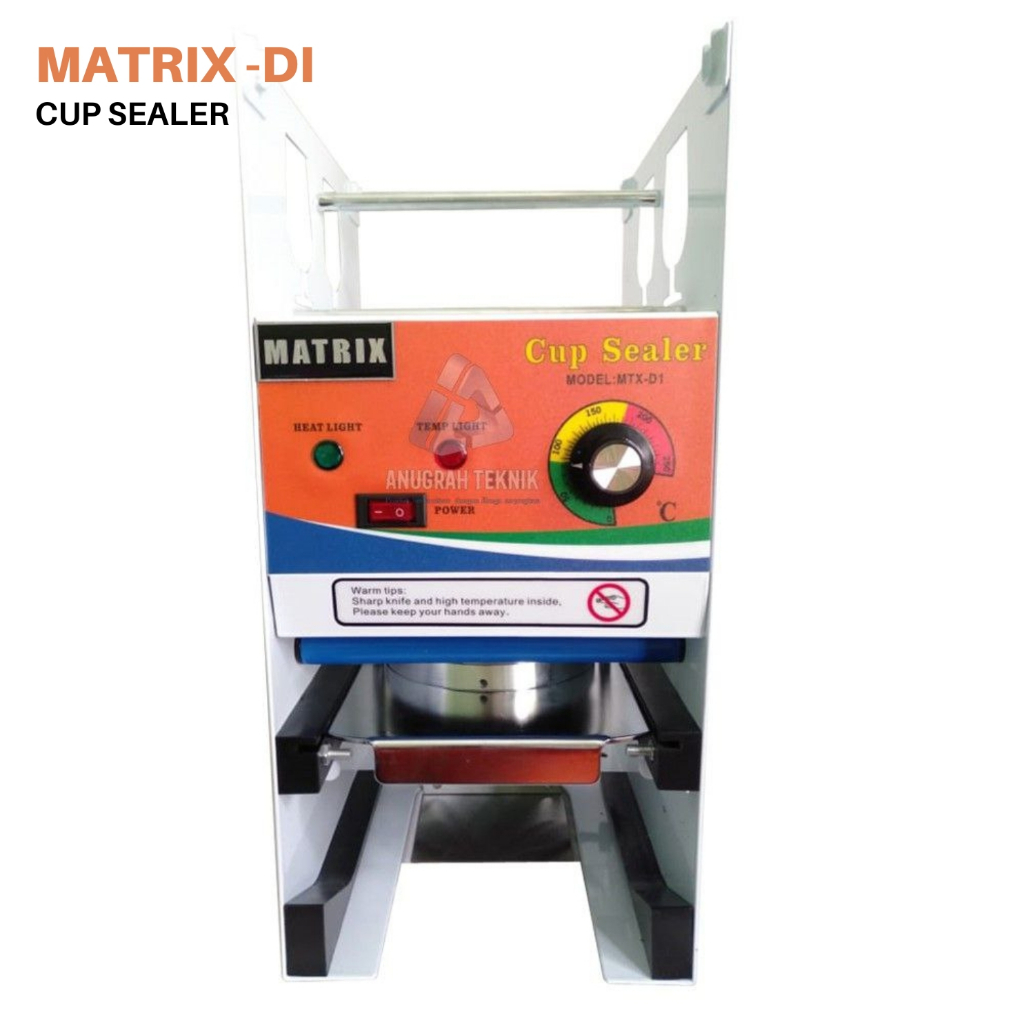 Jual Mesin Cup Sealer Matrix MTX D1 putih 14 - 22 oz mesin segel es ...