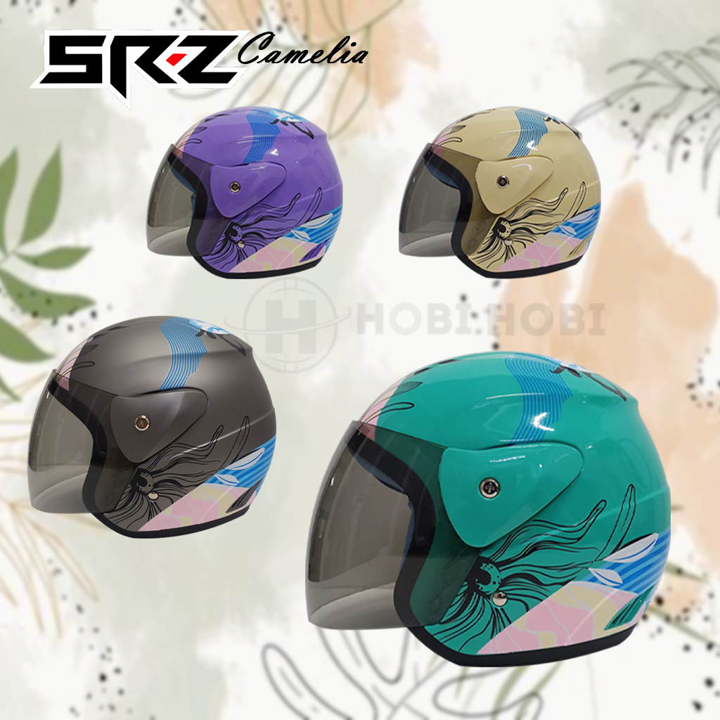 Jual HELM EVO EVOLUTION DEWASA CAMELIA SERIES HALF FACE MODEL GM EVO ...