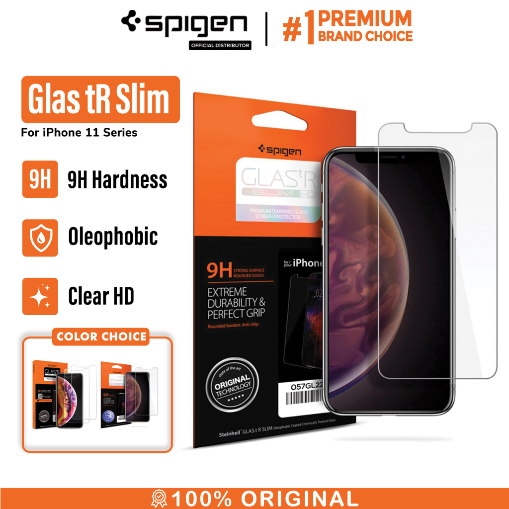Jual Spigen Tempered Glass iPhone 11 Pro Max / 11 Pro / 11 /XS Max / XS ...