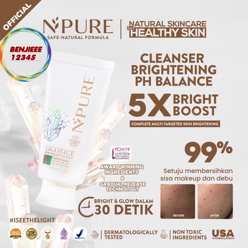 Jual NPURE Licorice Cleanser npure n’pure n pure facial wash face wash ...