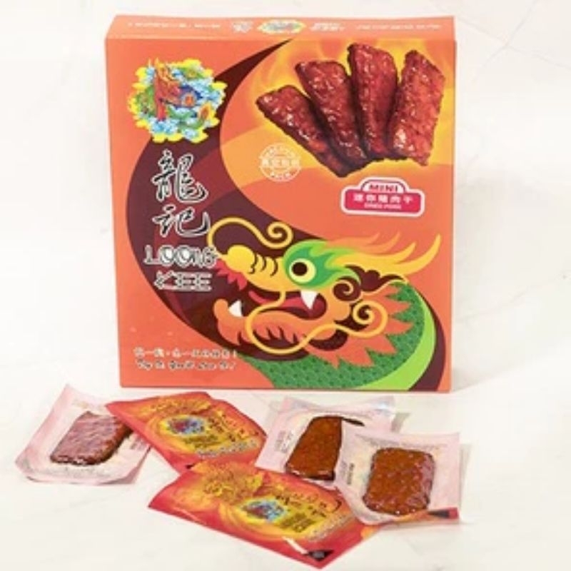 Jual Loong Kee Mini Bites Pork Meat / Dendeng Babi Mini Kemasan Vakum ...