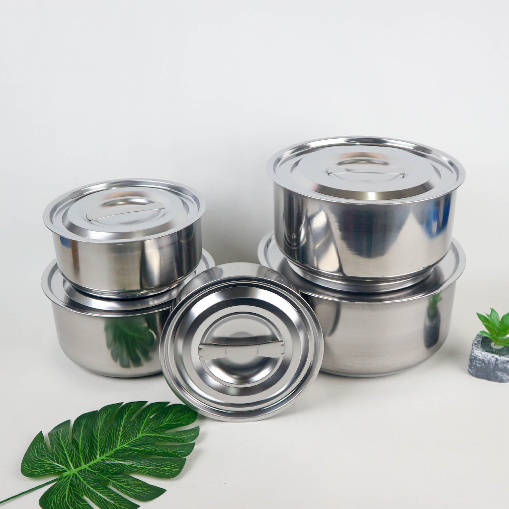 Jual Panci Stock Pot Set Isi 5 Pcs Stainless Steel | Shopee Indonesia