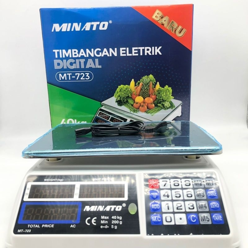 Jual Timbangan Buah Digital 40kg merek minato | Shopee Indonesia