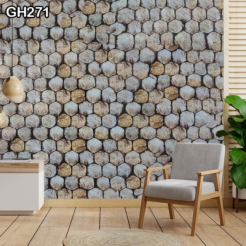 Jual WALLPAPER STICKER DINDING MOTIF BATU ALAM MODERN PREMIUM PVC ...