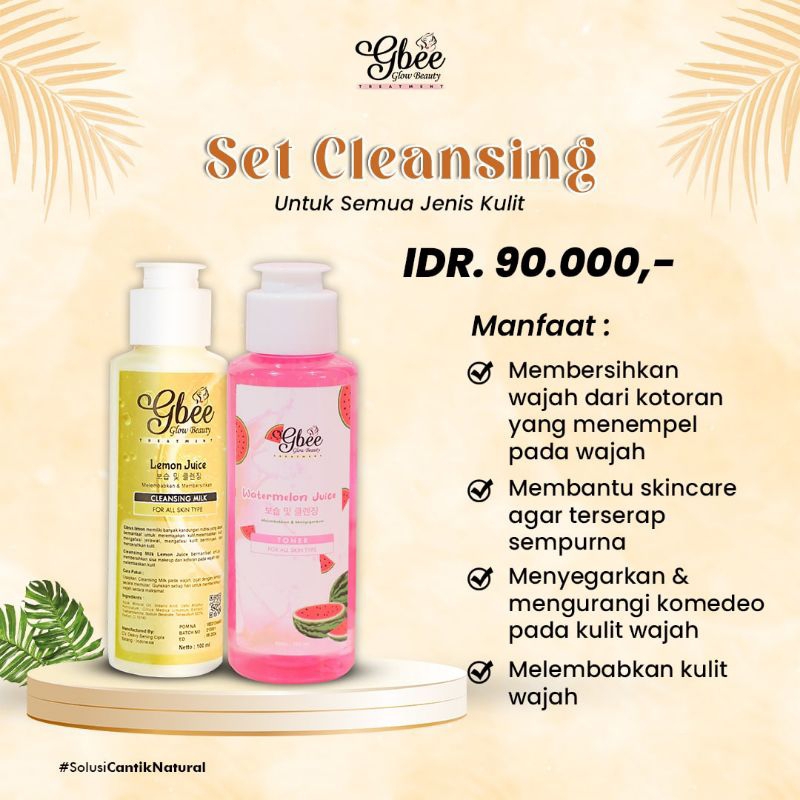 Jual Paket cleansing Gbee Glow Beauty | Shopee Indonesia