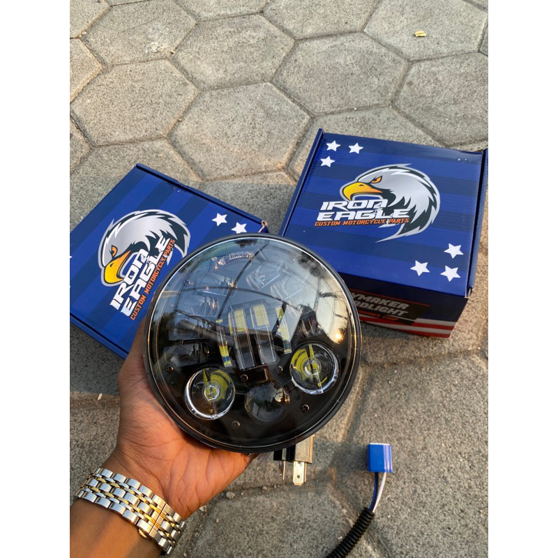 Jual lampu daymaker 5,7inci led16 original iron eagle elang | Shopee ...