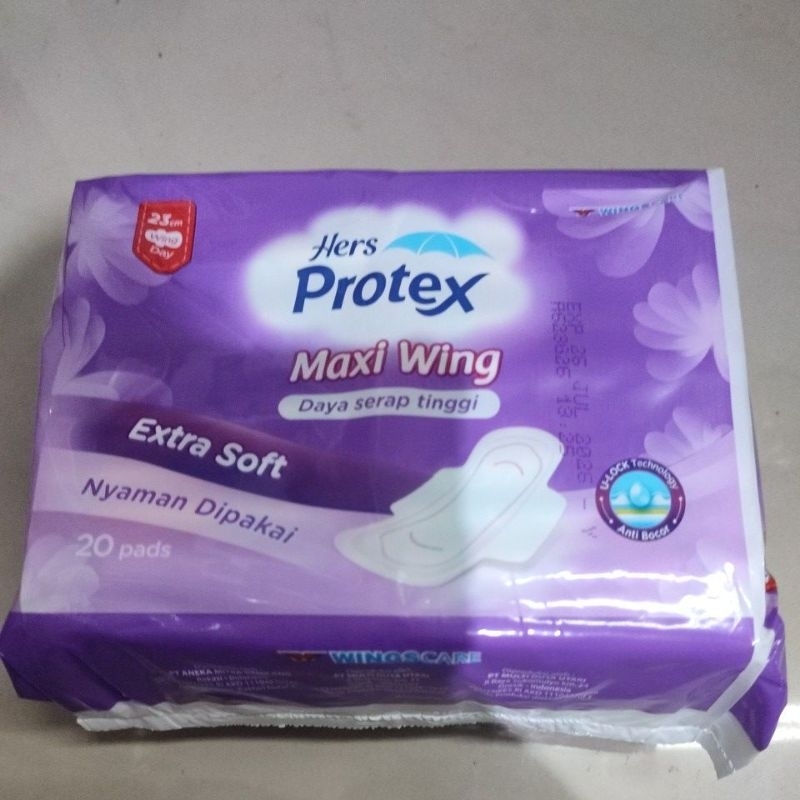 Jual HERS PROTEX MAXI WING 20 PADS (ungu) | Shopee Indonesia