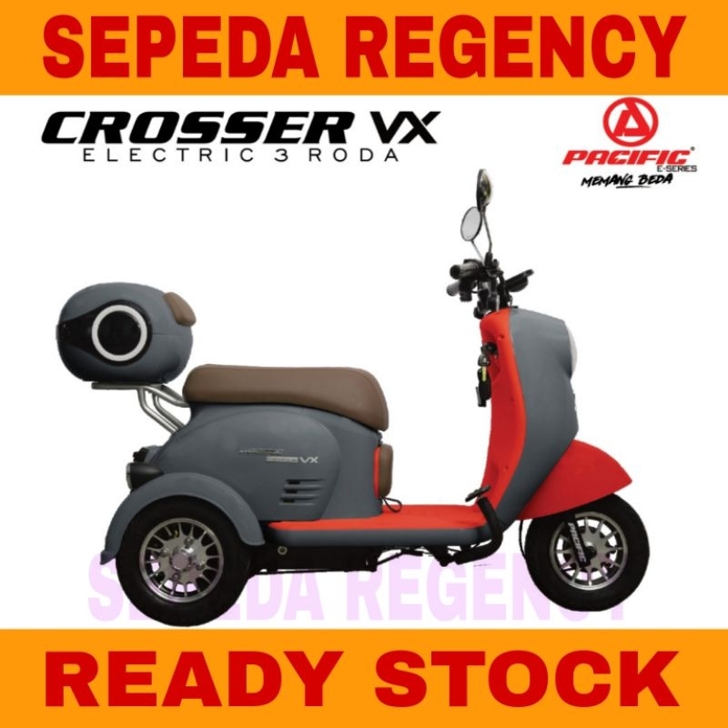 Jual Sepeda Listrik Roda Tiga CROSSER VX by PACIFIC Electric Bike 650 ...